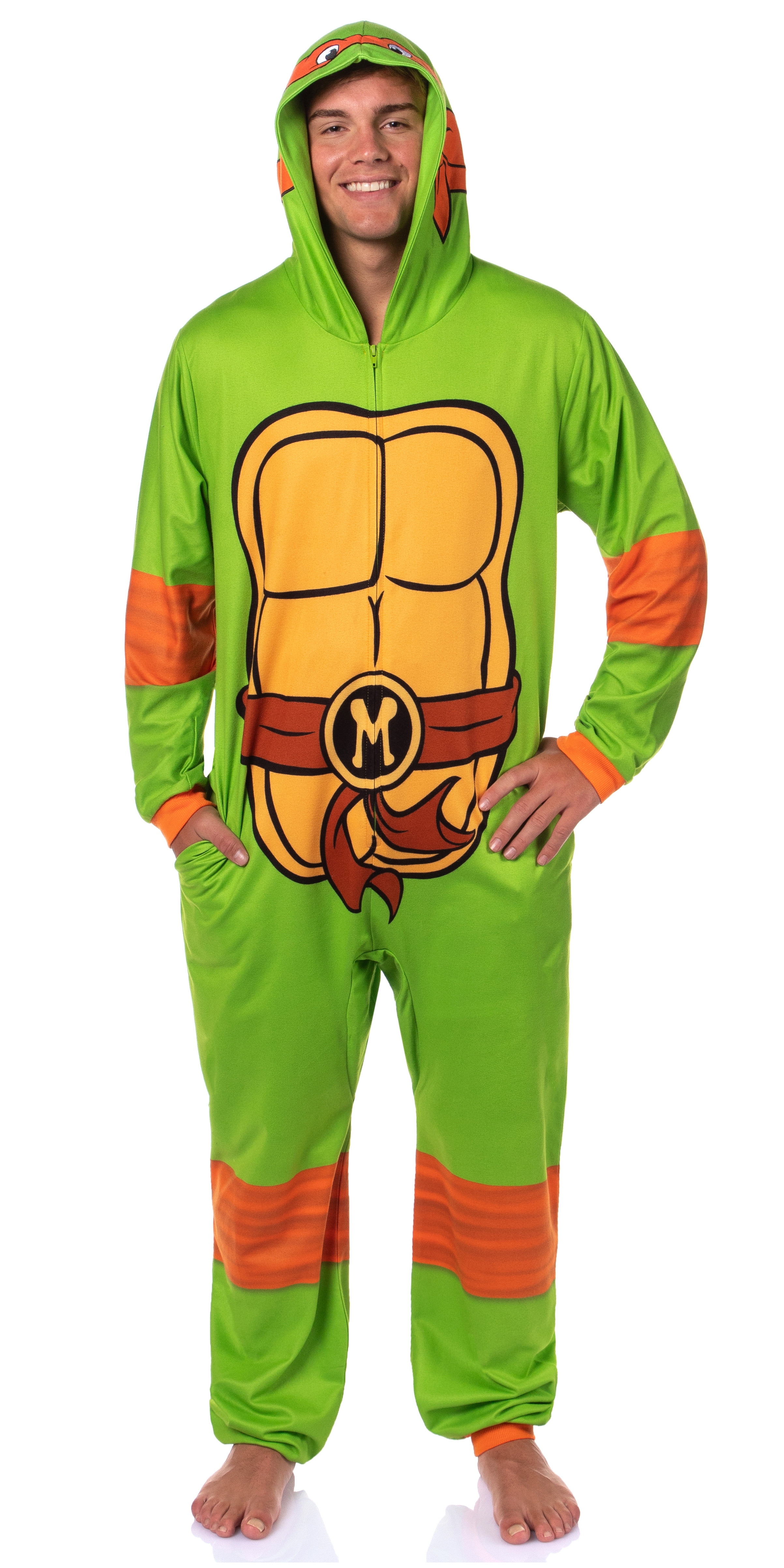 Teenage Mutant Ninja Turtles Mens' Adult Hooded Union Suit TMNT ...