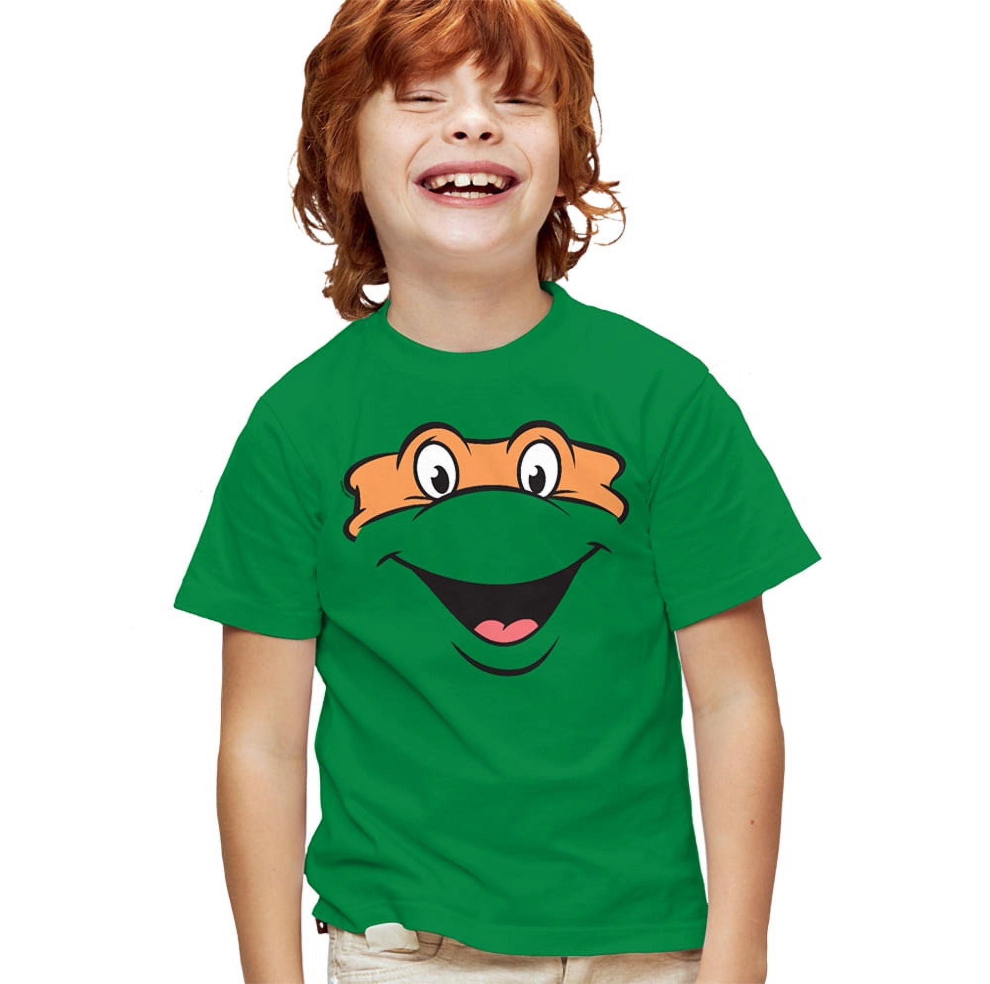 Teenage Mutant Ninja Turtles Michaelangelo Smile Kids T Shirt for Youth ...