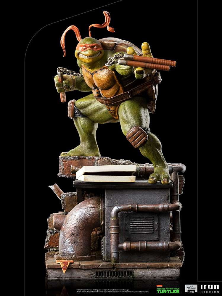 Teenage Mutant Ninja Turtles Michelangelo Battle Diorama Statue ...