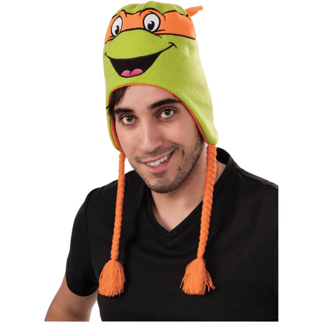 Teenage Mutant Ninja Turtles Michelangelo Laplander Toque Hat Costumes ...