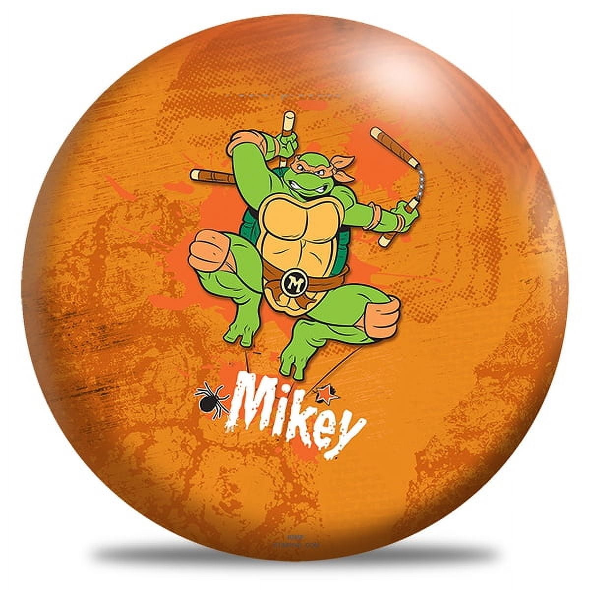 Teenage Mutant Ninja Turtles Michelangelo Undrilled Bowling Ball ...