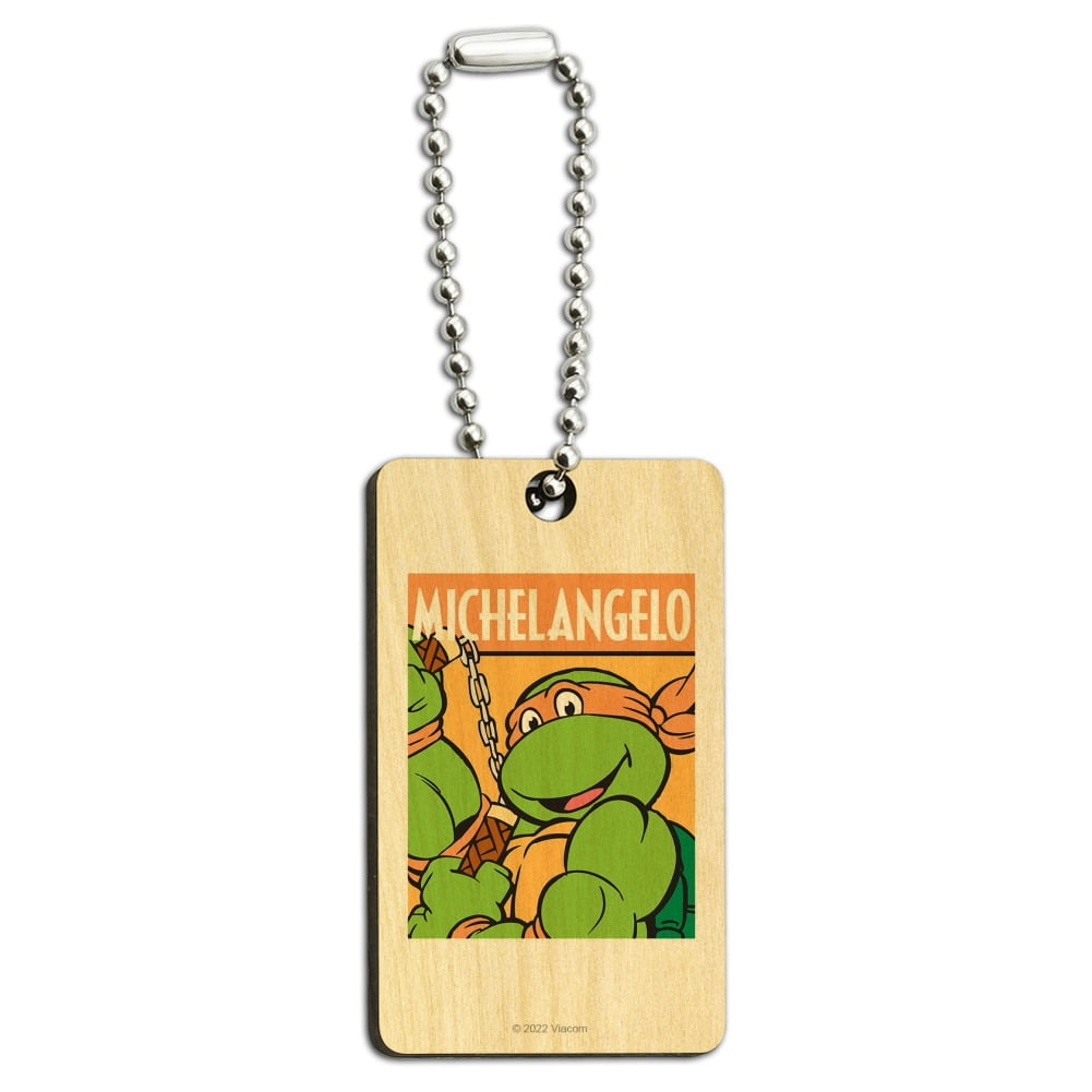 Teenage Mutant Ninja Turtles Michelangelo Wood Wooden Rectangle ...
