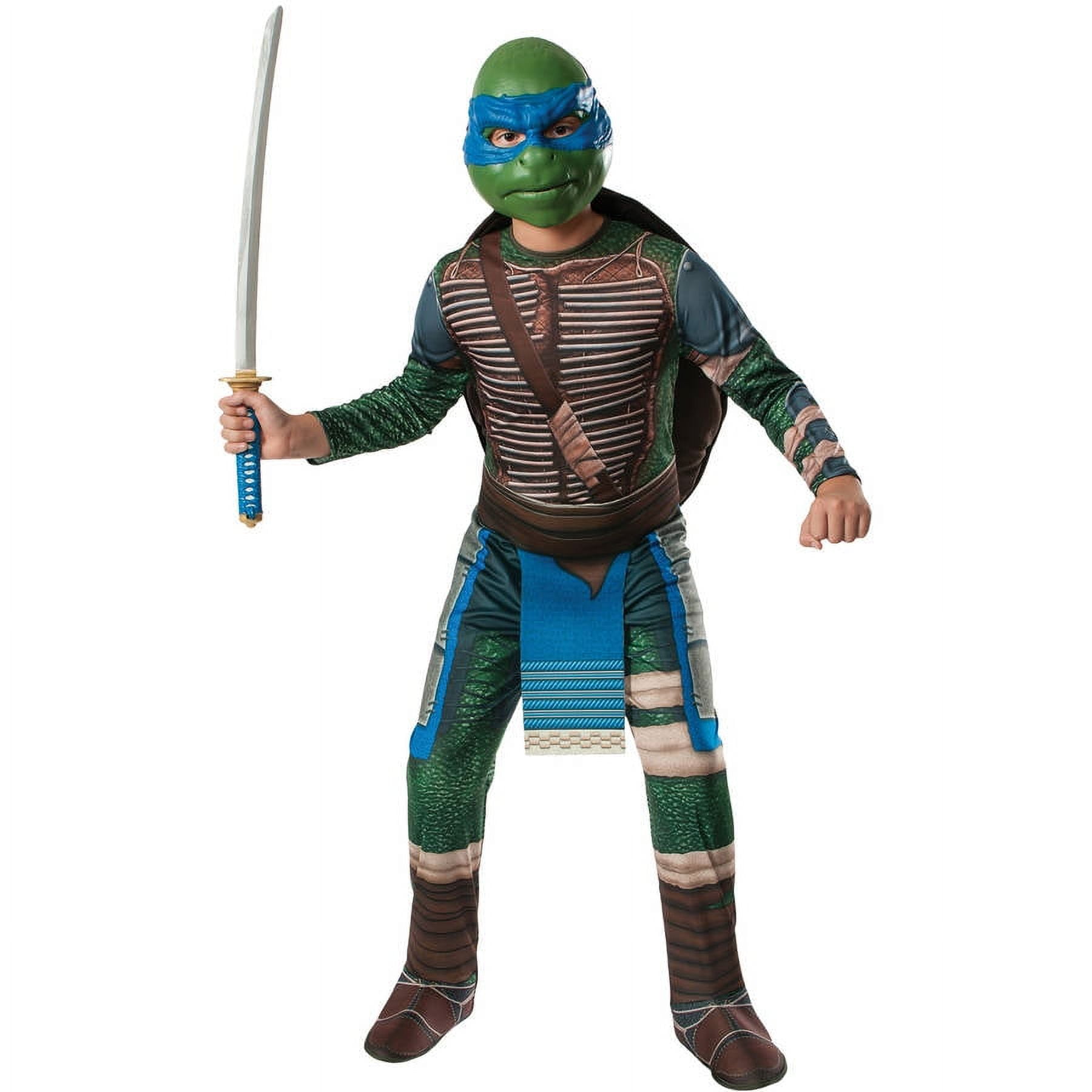 Teenage Mutant Ninja Turtles Movie Men's Leonardo Costume One Size Fits ...