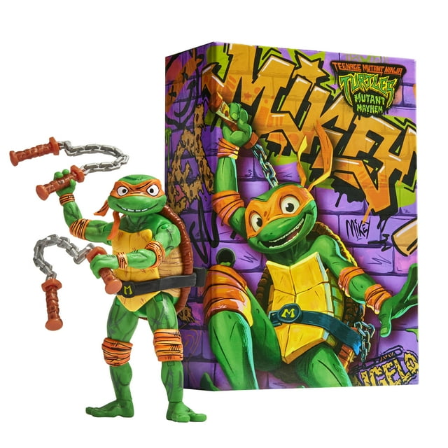 Playmates Toys TMNT 4.25” Michelangelo Collector Action Figure - Mutant ...