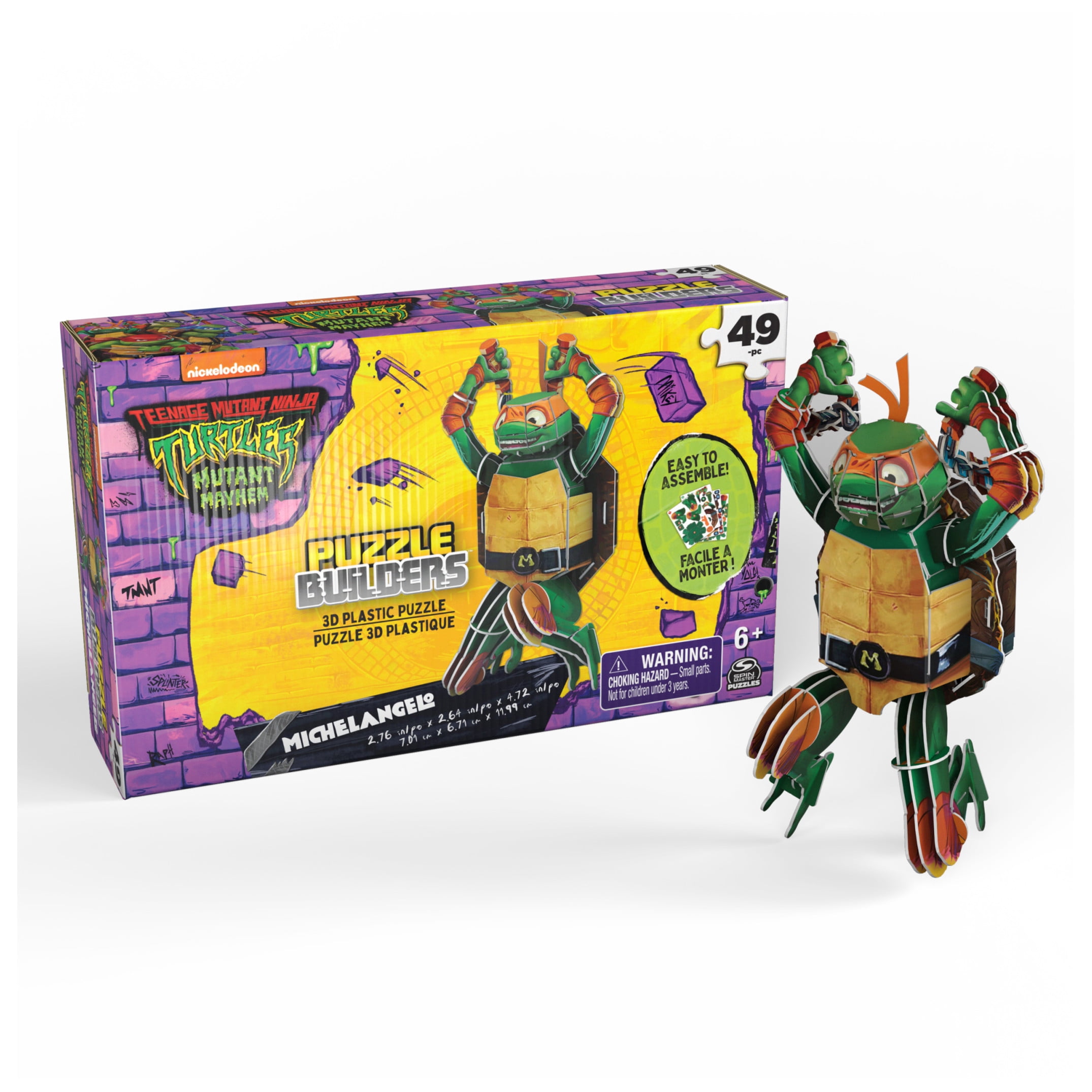 Teenage Mutant Ninja Turtles Mutant Mayhem 49-Piece Puzzle Builder ...