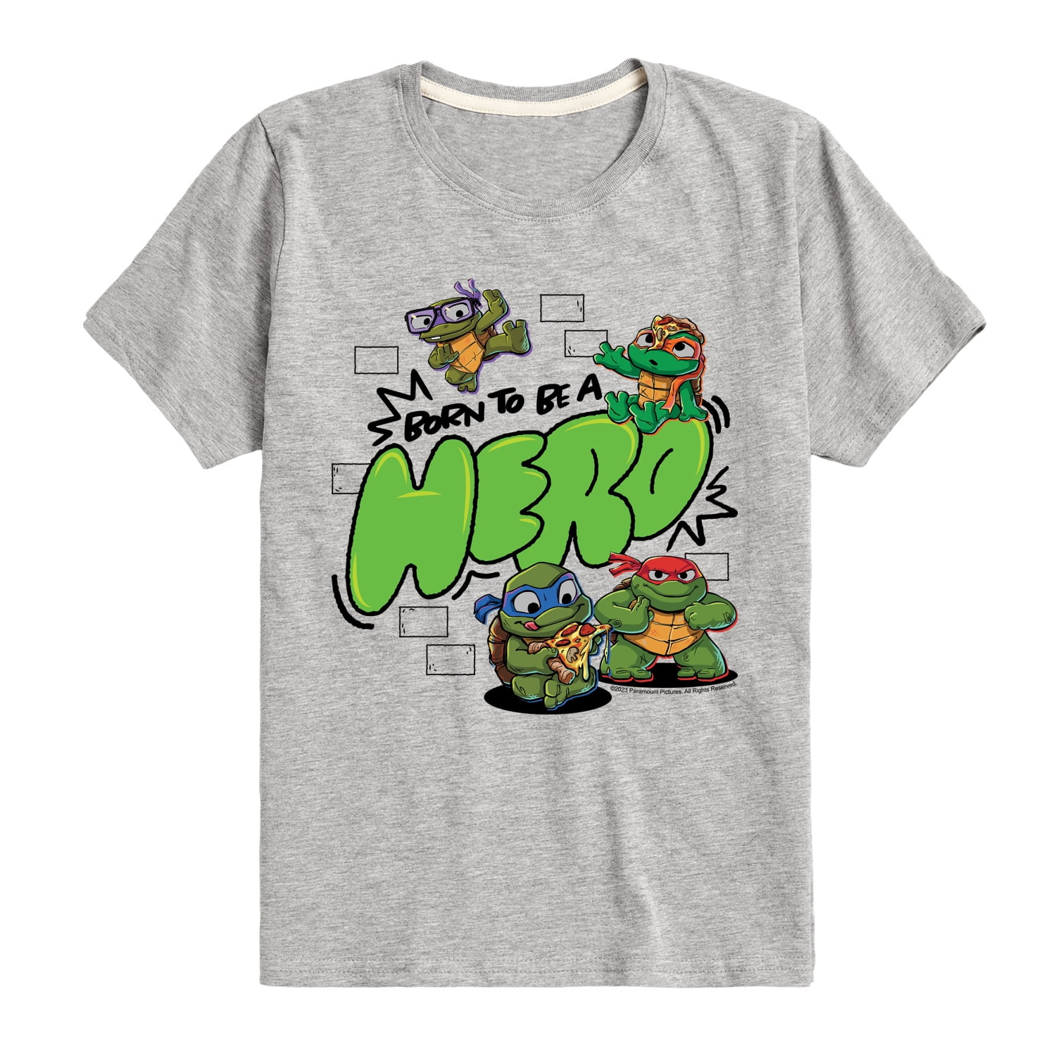 Teenage Mutant Ninja Turtles Mutant Mayhem - Born To Be A Hero - Toddler & Youth Short Sleeve ...