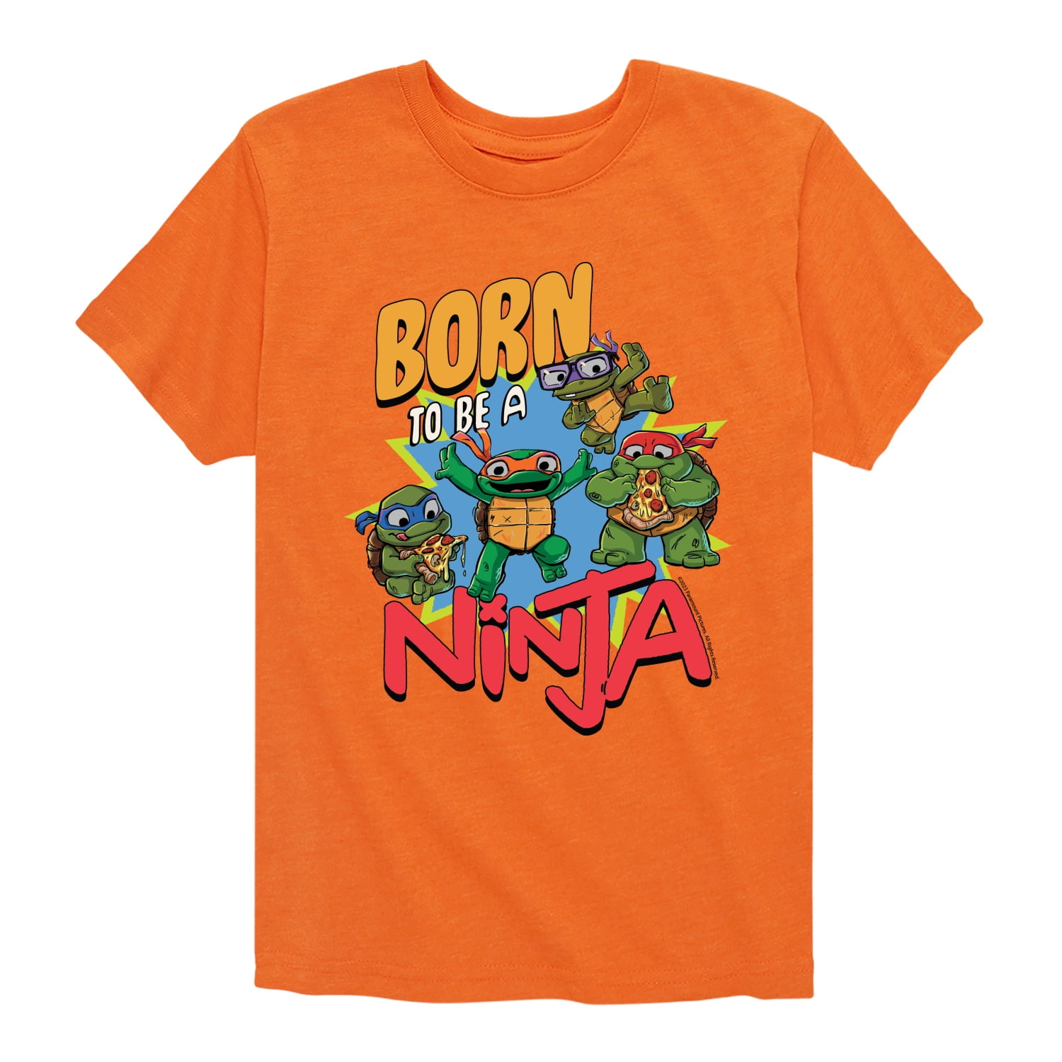 Teenage Mutant Ninja Turtles Mutant Mayhem - Born To Be A Ninja - Toddler & Youth Short Sleeve ...