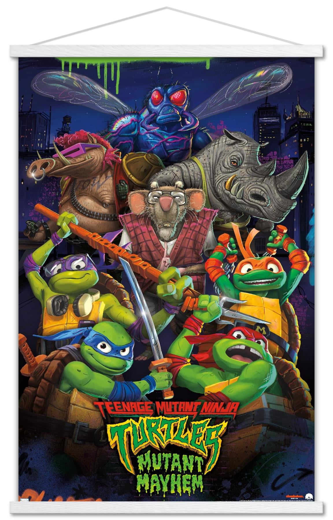 Teenage Mutant Ninja Turtles: Mutant Mayhem - Group Wall Poster with ...