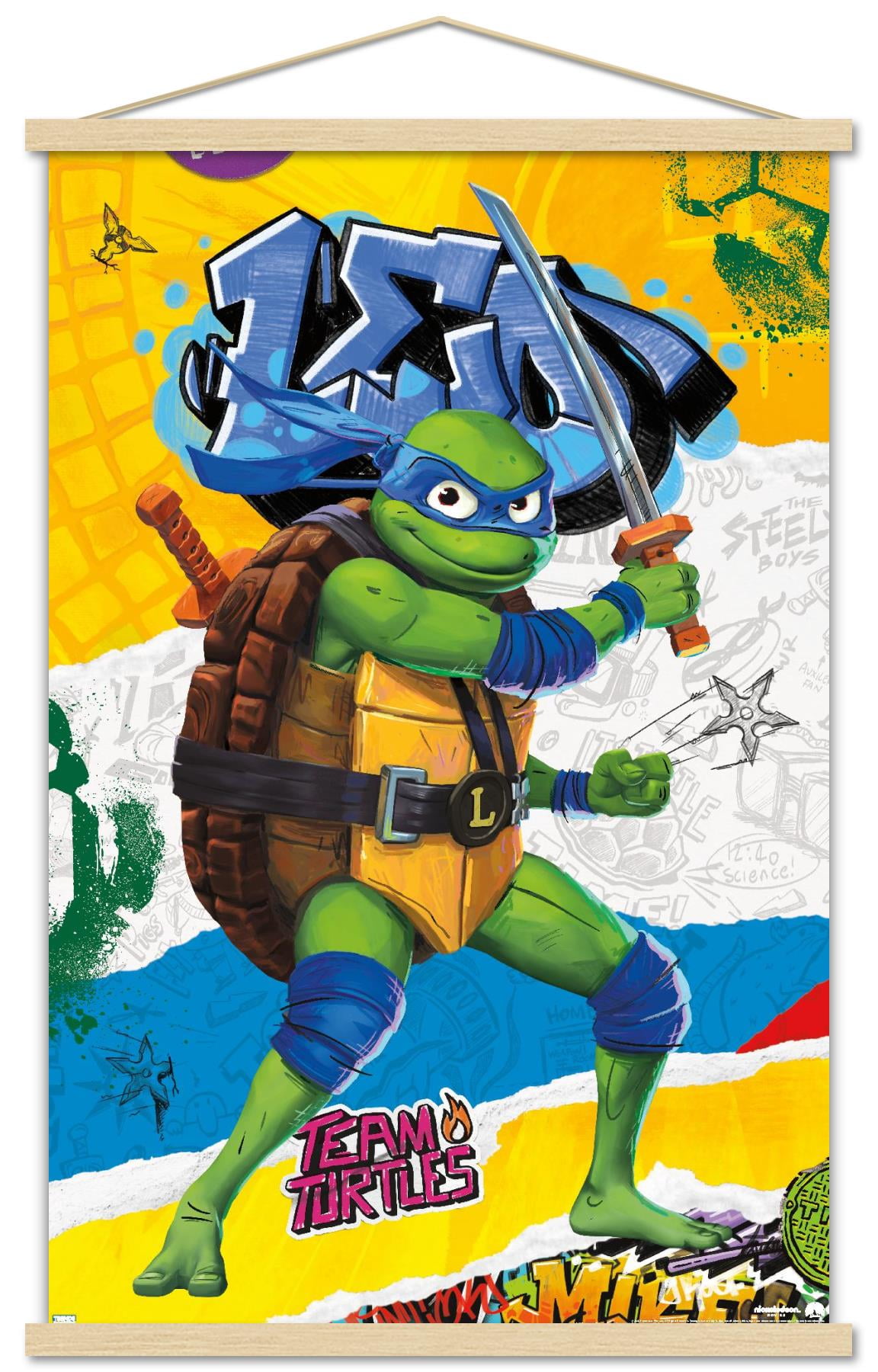 Teenage Mutant Ninja Turtles: Mutant Mayhem - Leonardo Wall Poster with ...