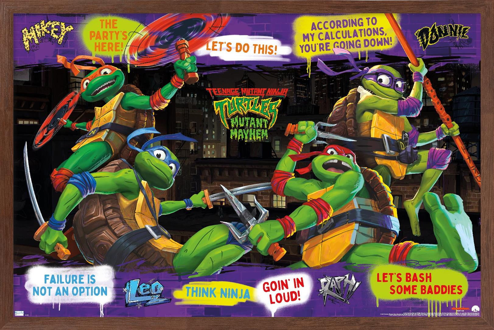 Teenage Mutant Ninja Turtles: Mutant Mayhem - Phrases Wall Poster, 22. ...