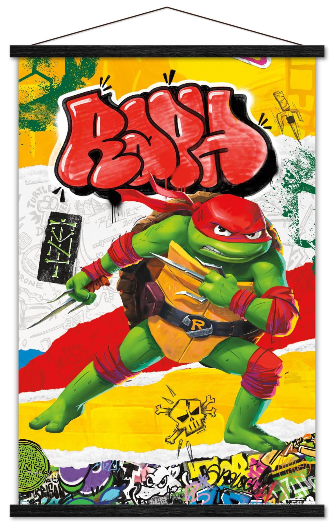 Teenage Mutant Ninja Turtles: Mutant Mayhem - Raphael Wall Poster with ...