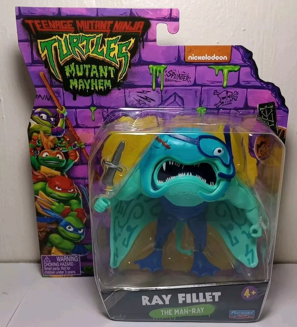 Teenage Mutant Ninja Turtles Mutant Mayhem Ray Fillet Action Figure ...