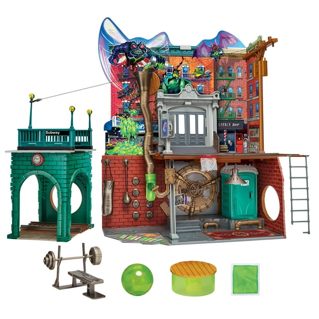 Playmates TMNT Mutant Mayhem Sewer Lair Action Figure Playset ...