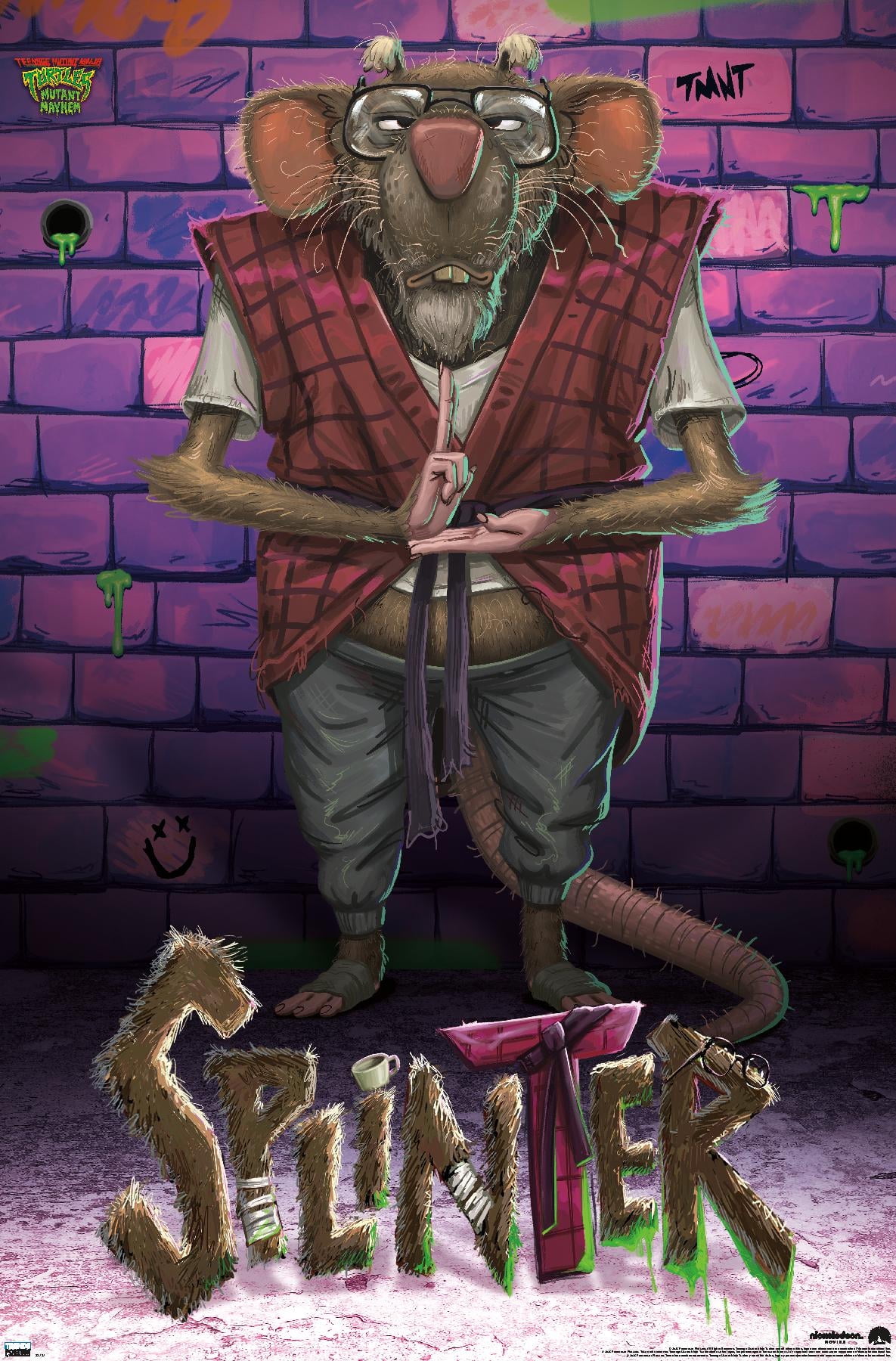 Teenage Mutant Ninja Turtles: Mutant Mayhem - Splinter Wall Poster, 22. ...