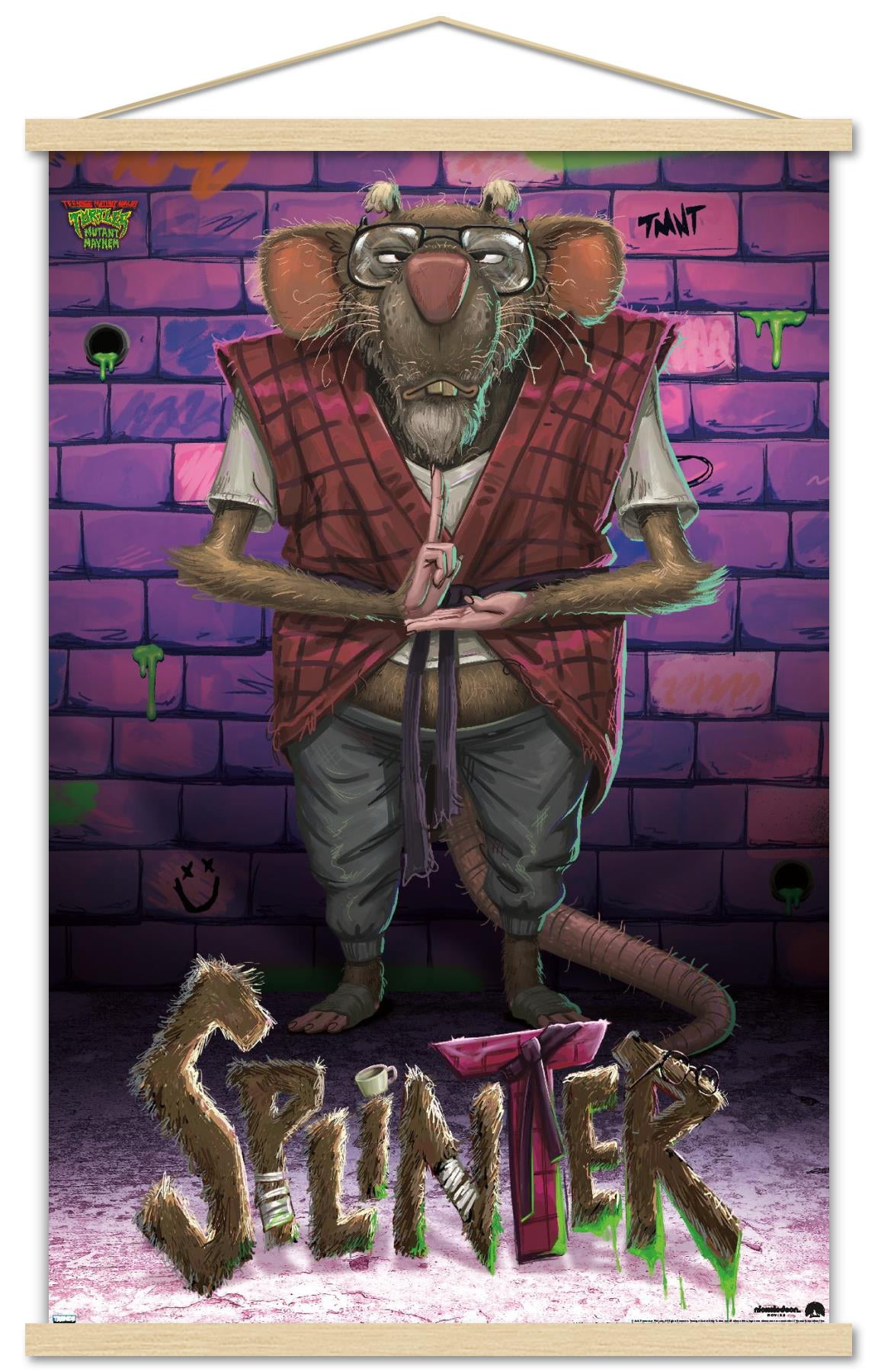 Teenage Mutant Ninja Turtles: Mutant Mayhem - Splinter Wall Poster with ...
