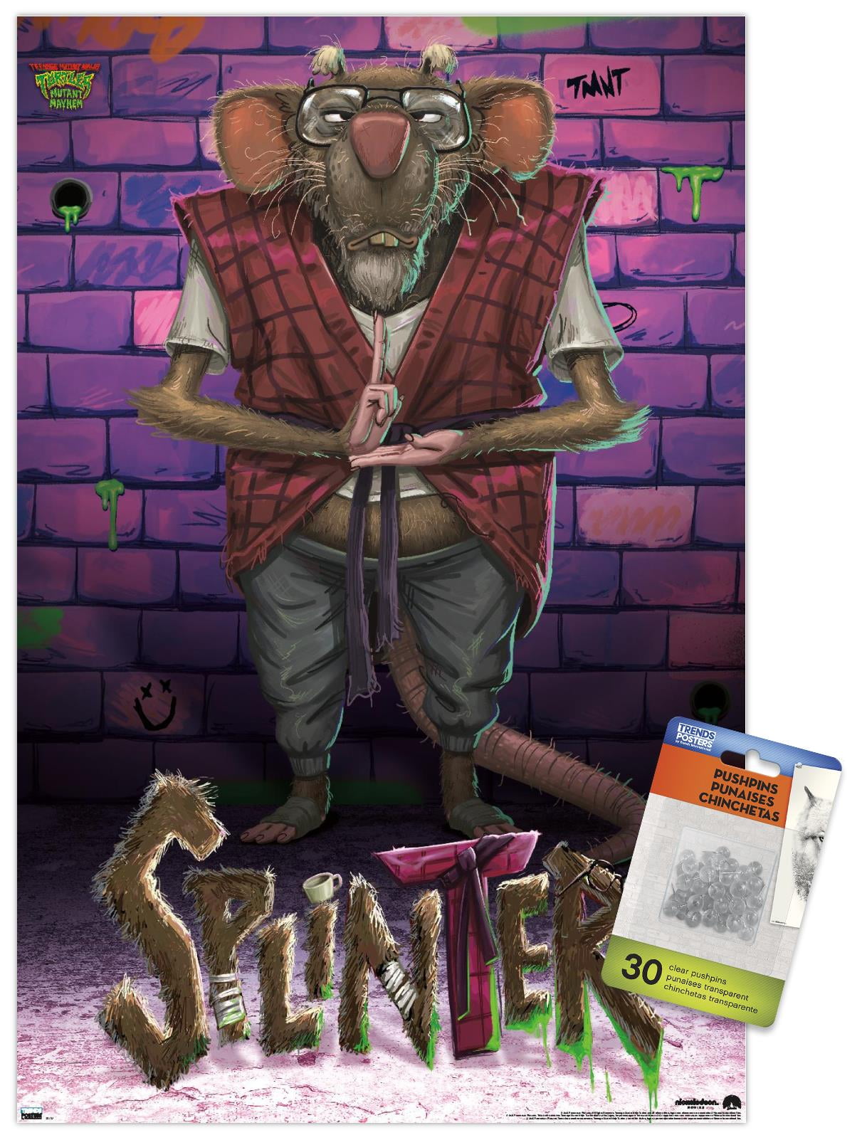 Teenage Mutant Ninja Turtles: Mutant Mayhem - Splinter Wall Poster with ...