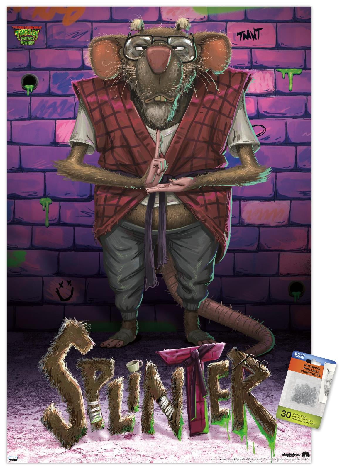 Teenage Mutant Ninja Turtles: Mutant Mayhem - Splinter Wall Poster with ...