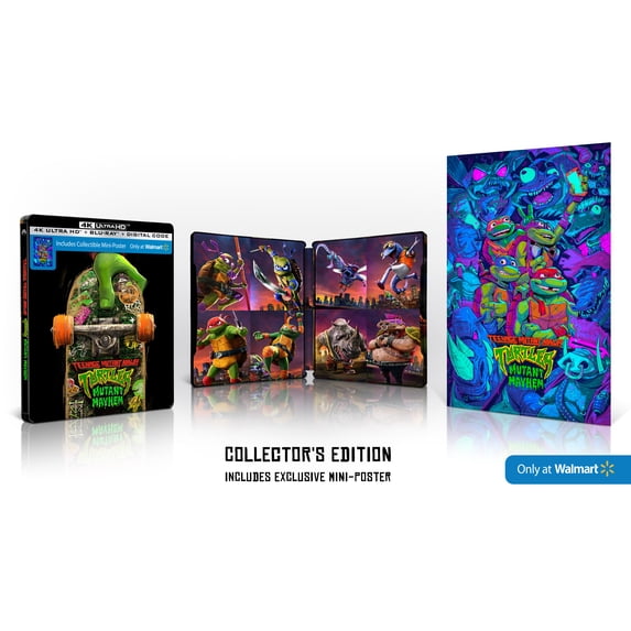 Teenage Mutant Ninja Turtles: Mutant Mayhem (Steelbook) (Walmart ...