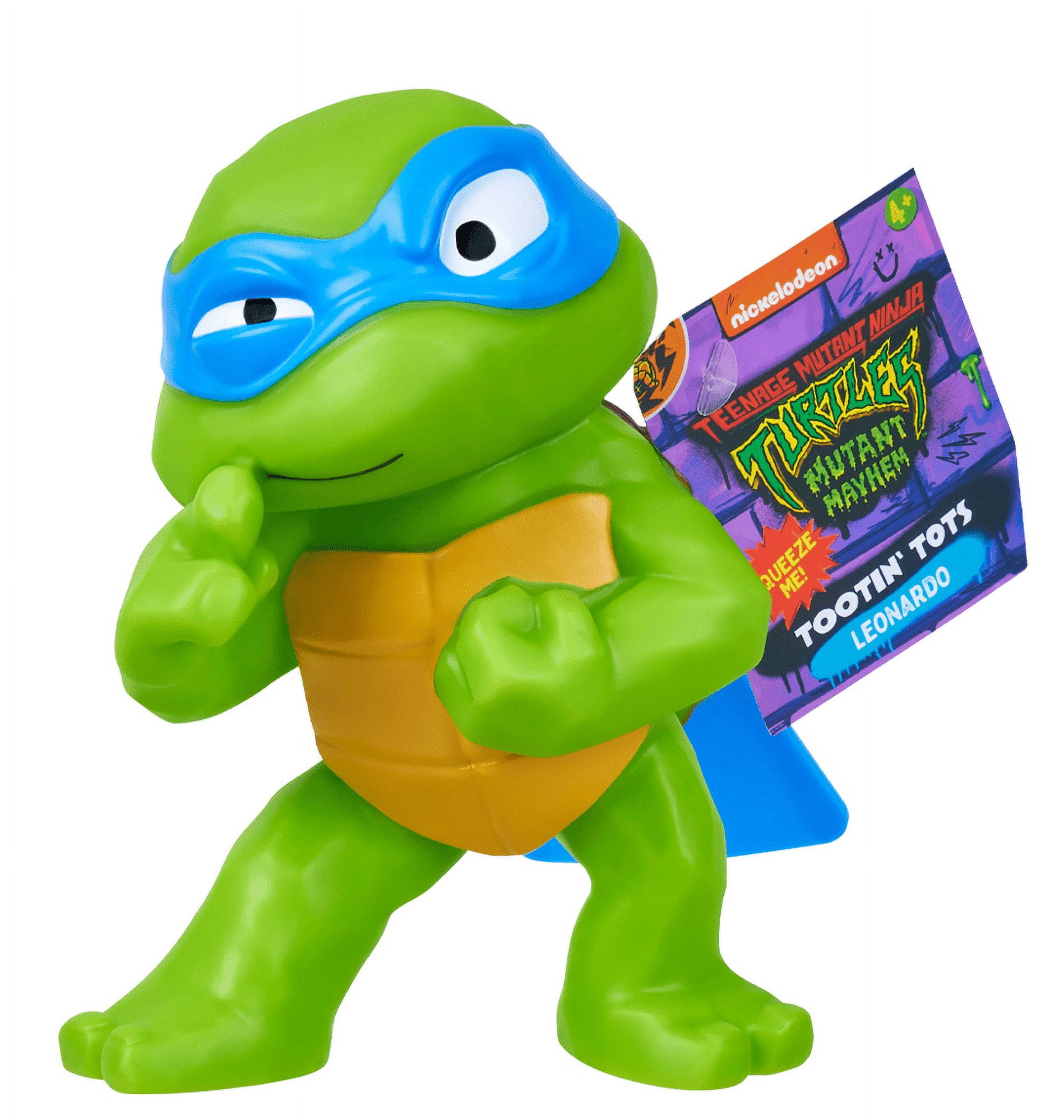 Teenage Mutant Ninja Turtles: Mutant Mayhem Tootin' Tot Leonardo Figure ...