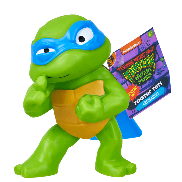 Teenage Mutant Ninja Turtles: Mutant Mayhem Tootin' Tot Leonardo Figure ...