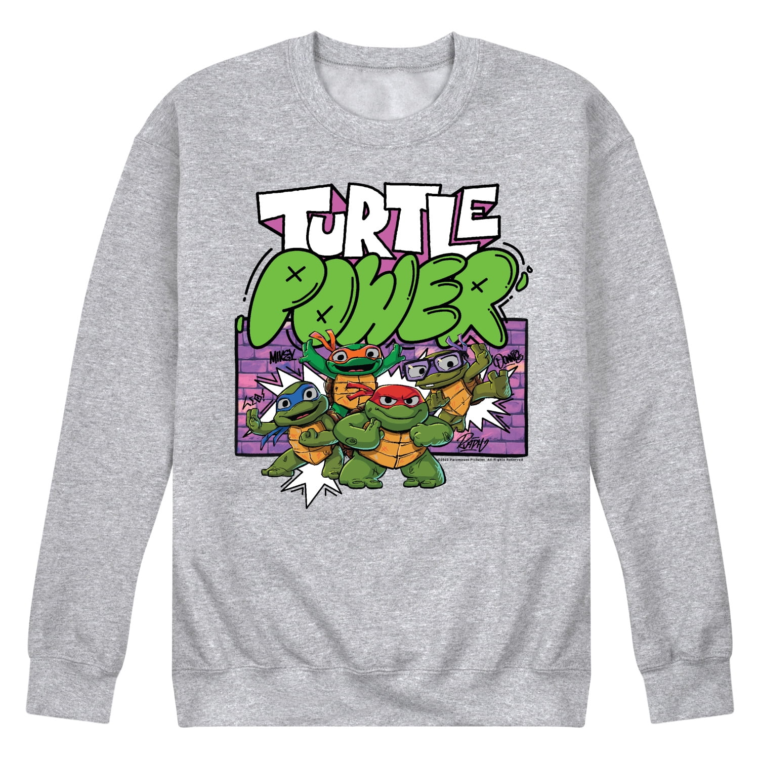 Teenage Mutant Ninja Turtles Mutant Mayhem - Turtle Power - Men's Crew ...