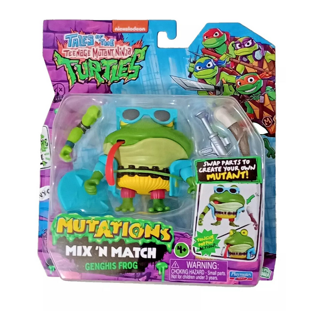 Teenage Mutant Ninja Turtles Mutations Mix N Match Genghis Frog Figure ...
