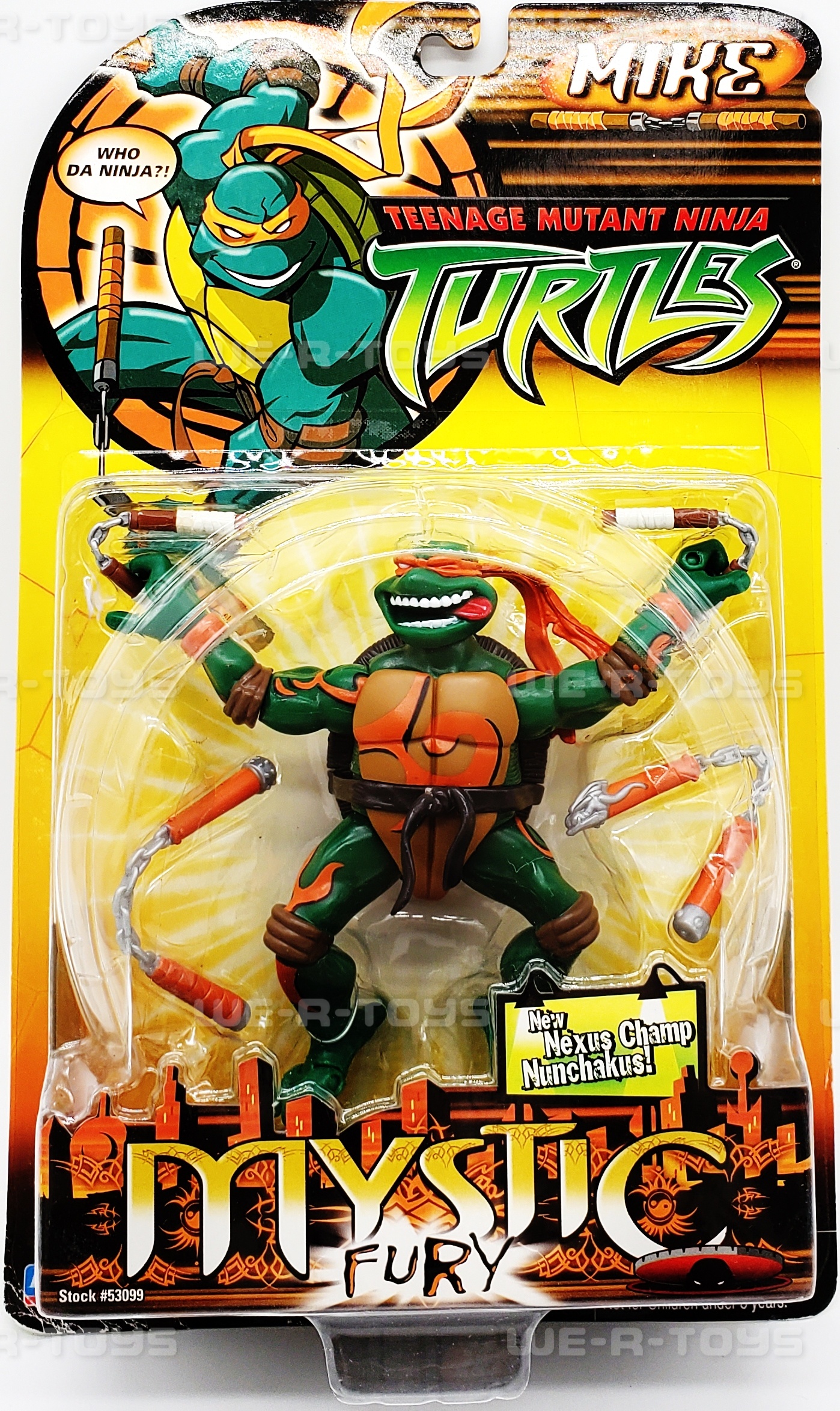 Teenage Mutant Ninja Turtles Mystic Fury Mike Figure Playmates #53050 ...