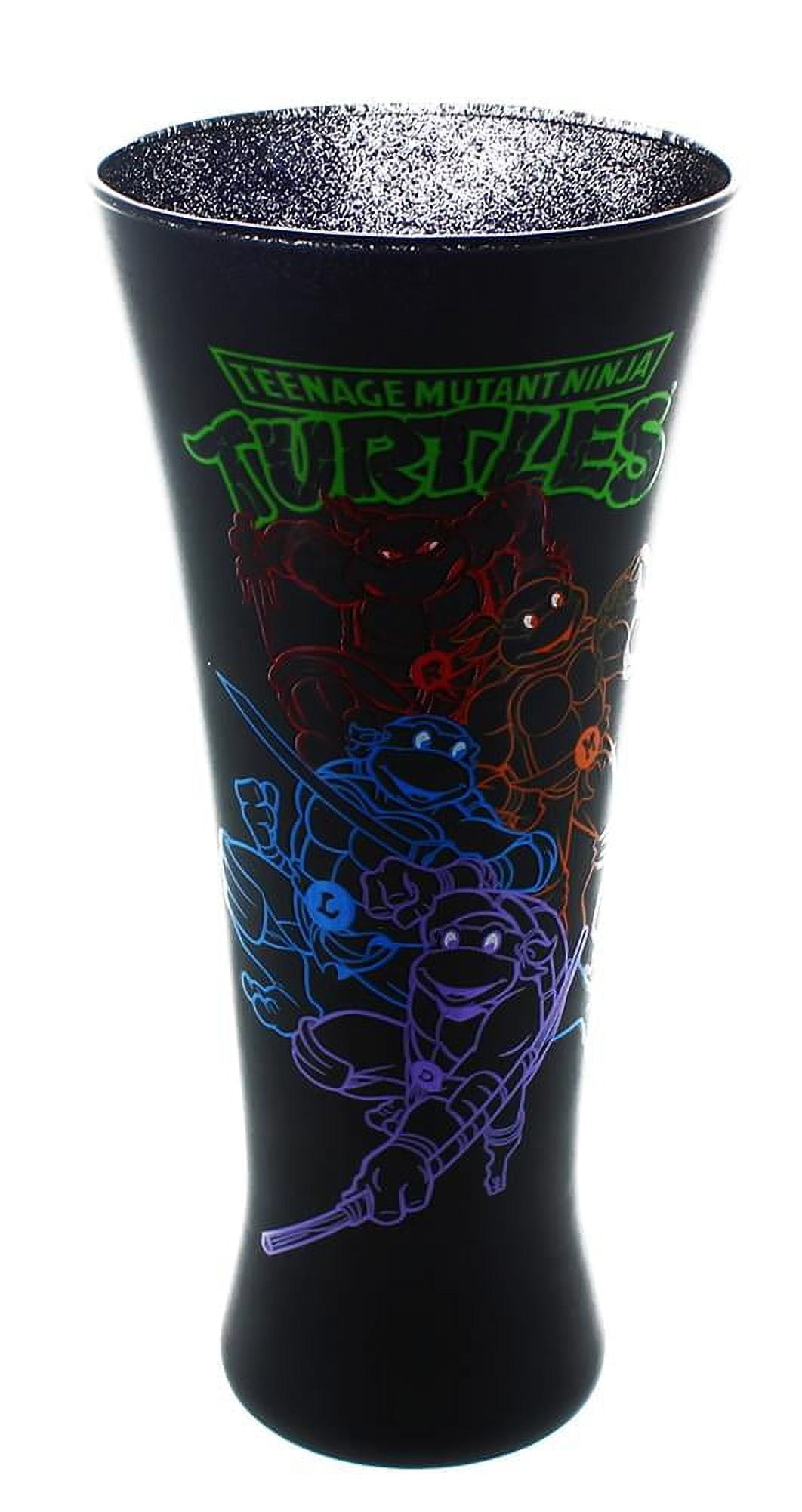 Teenage Mutant Ninja Turtles Neon Turtles Fluted Glass - Walmart.com