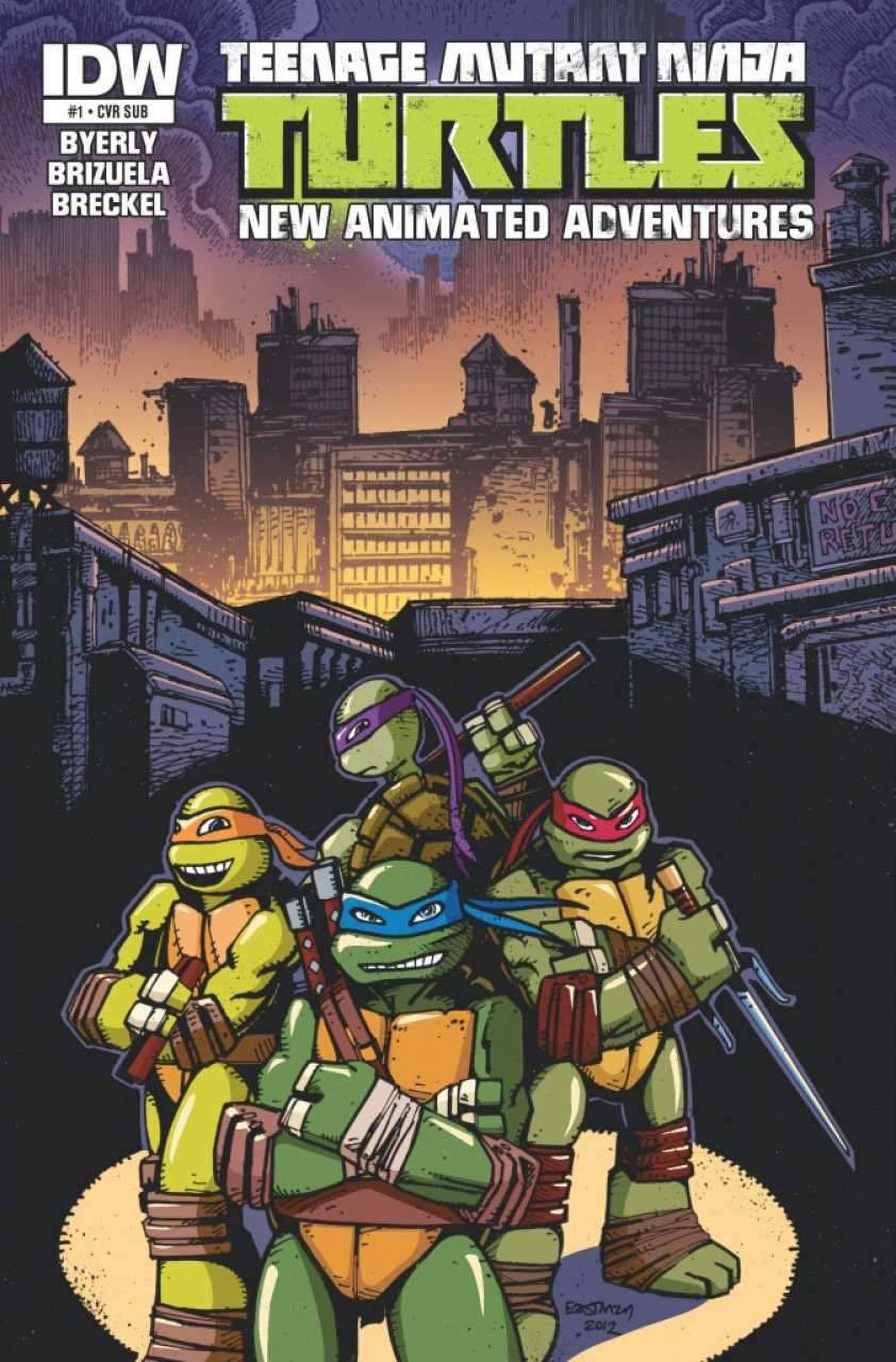 Teenage Mutant Ninja Turtles New Animated Adventures #1B VF ; IDW Comic ...