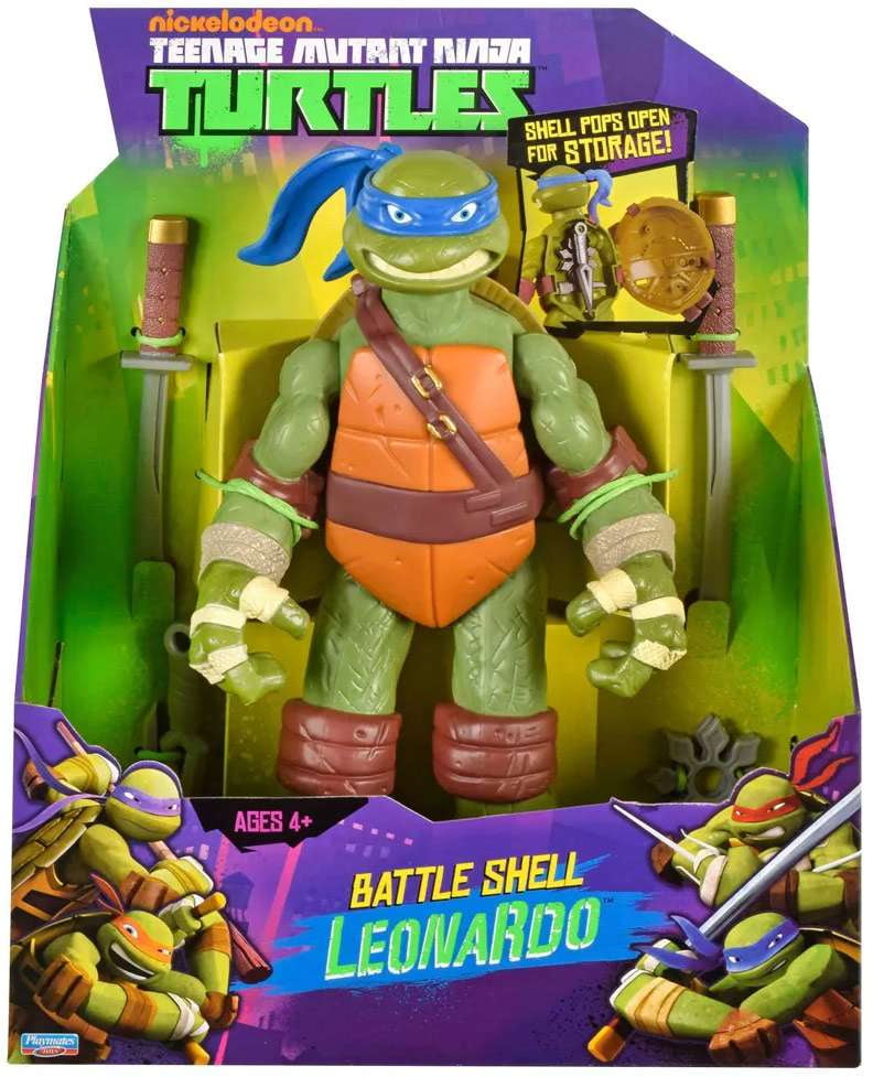 Teenage Mutant Ninja Turtles Nickelodeon Battle Shell Leonardo Action ...