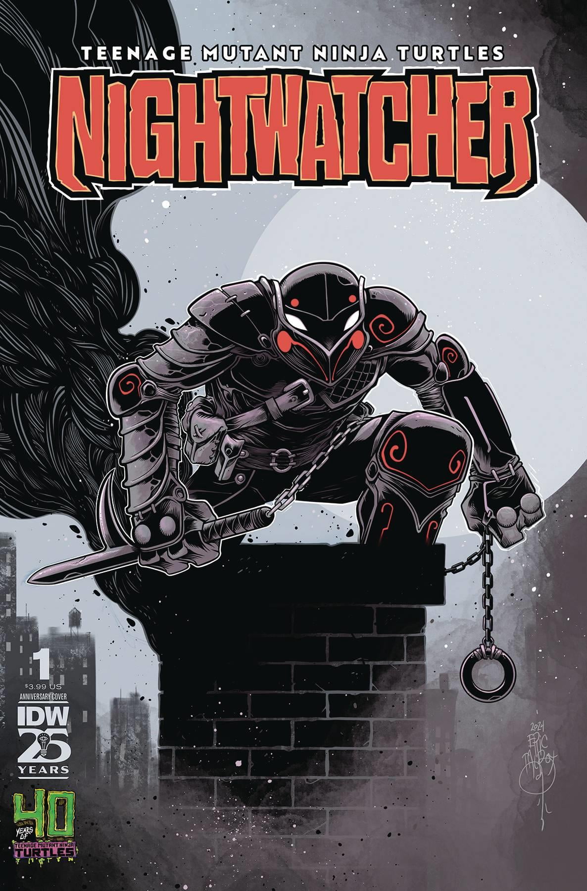 Teenage Mutant Ninja Turtles Nightwatcher #1 40th Anniv Idw-prh Comic ...