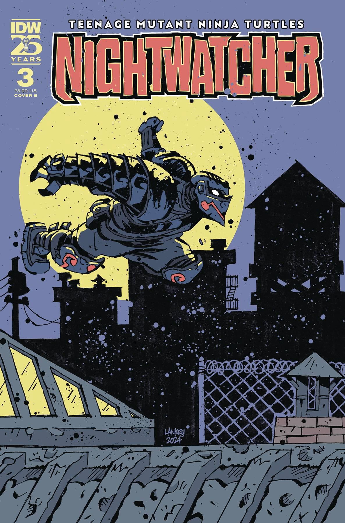 Teenage Mutant Ninja Turtles Nightwatcher #3 Cvr B Lankry Idw-prh Comic ...