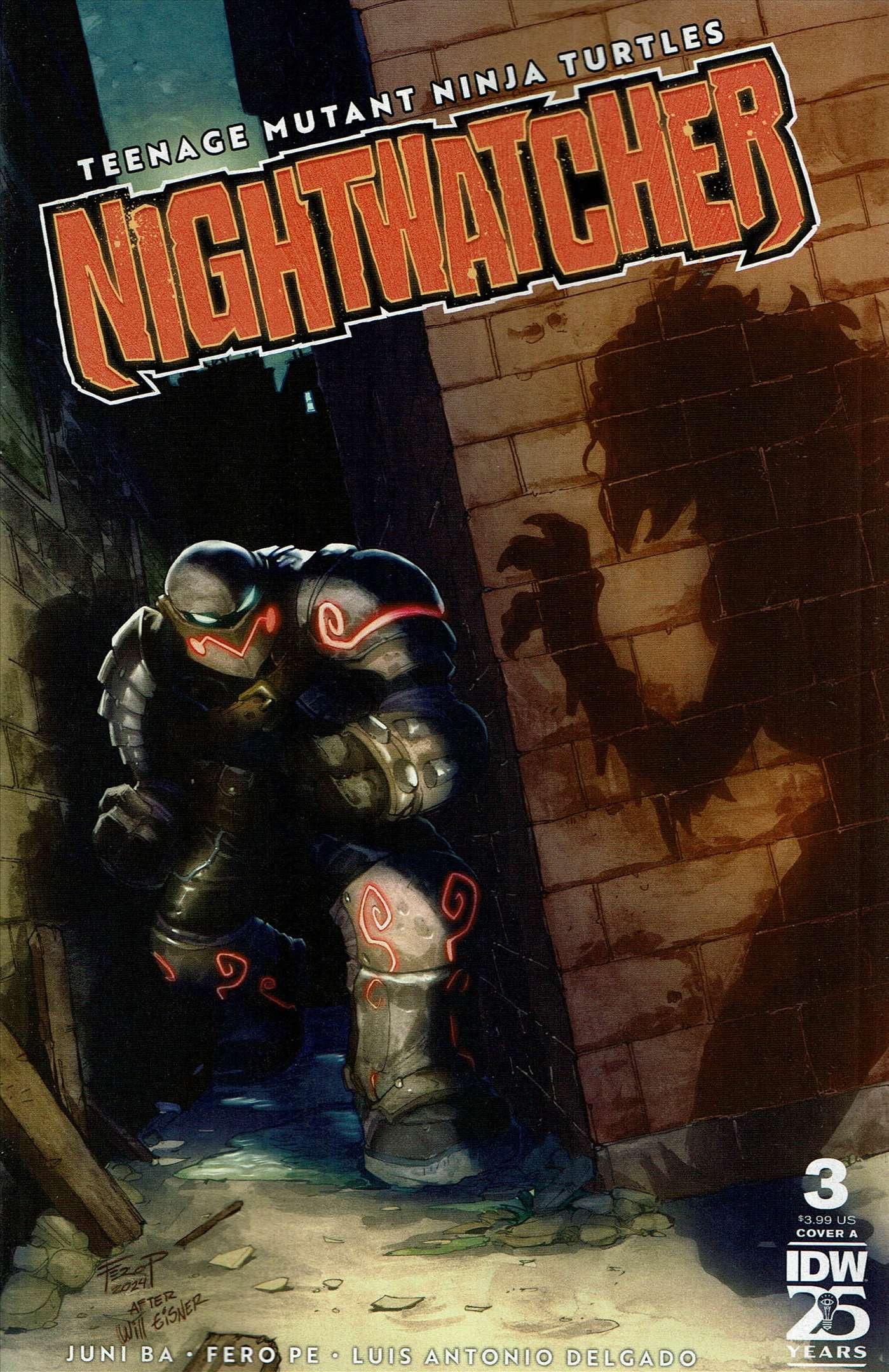 Teenage Mutant Ninja Turtles: Nightwatcher #3A VF ; IDW Comic Book ...