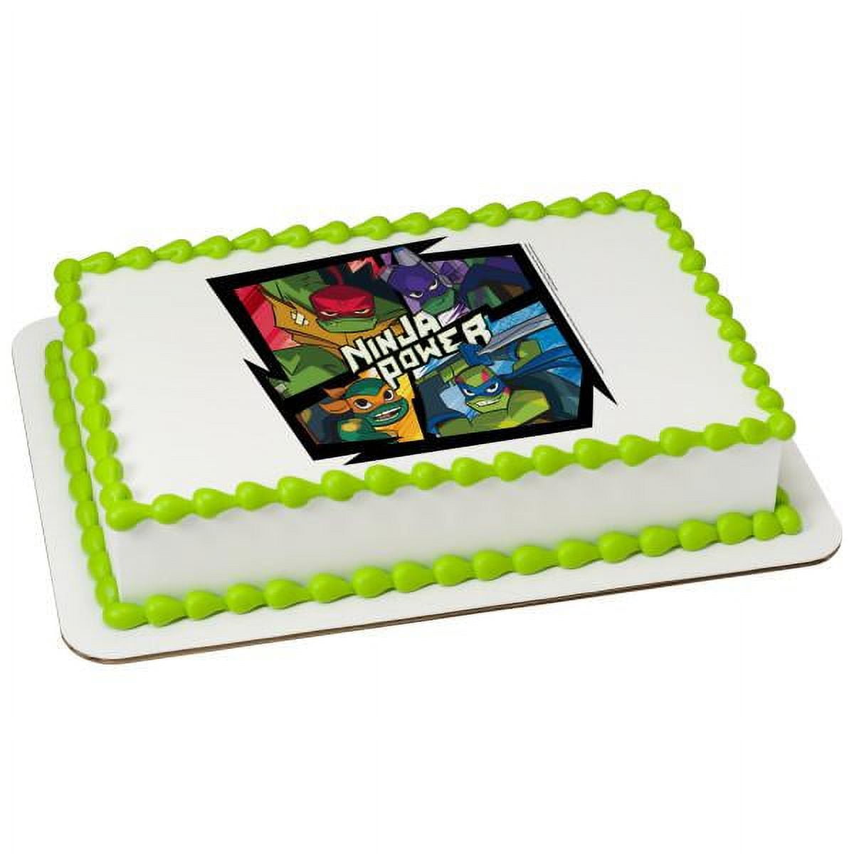 Teenage Mutant Ninja Turtles Ninja Power Edible Image Cake Topper, by A ...