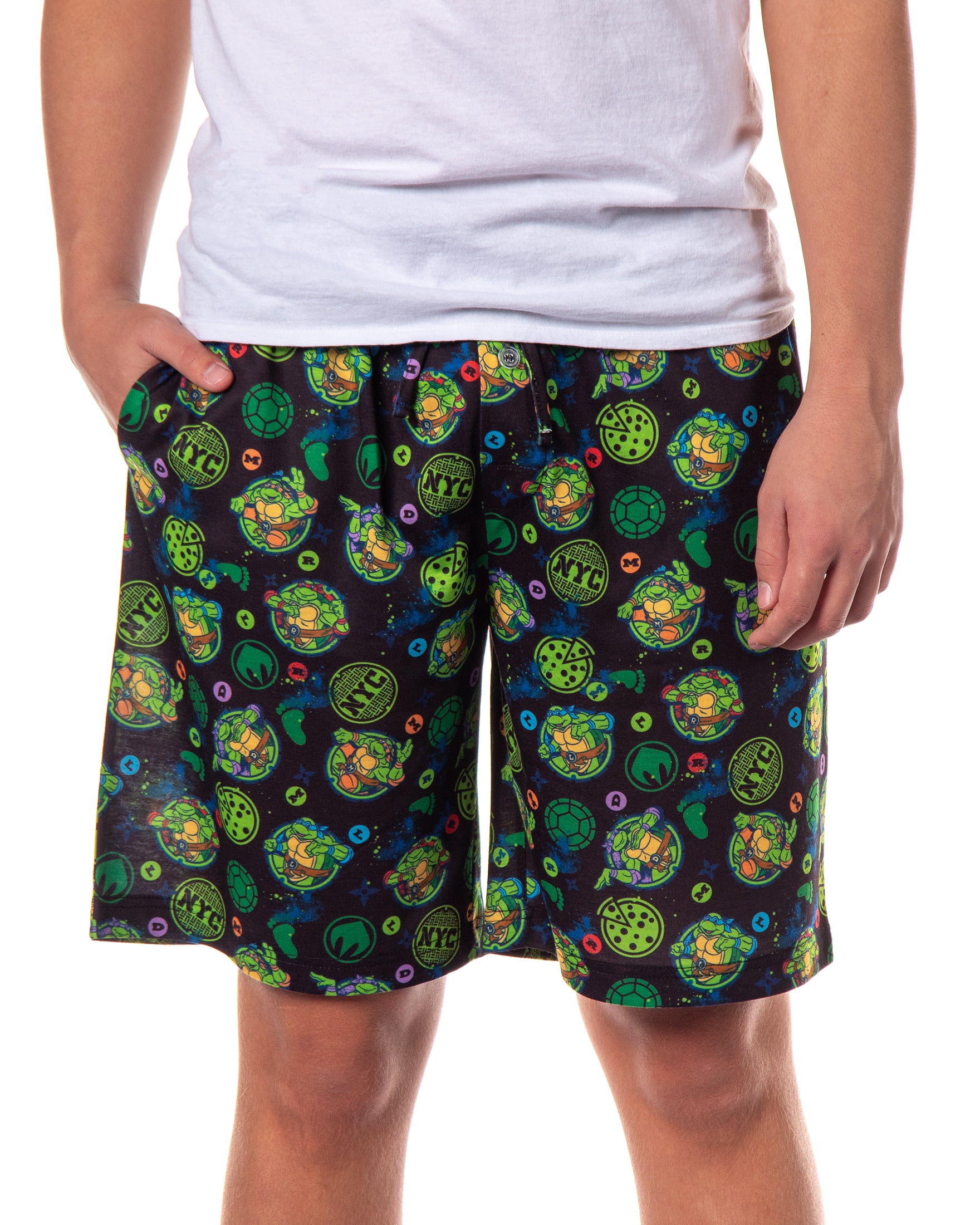 Teenage Mutant Ninja Turtles Pajama Shorts TMNT Men's NYC Soft Lounge ...