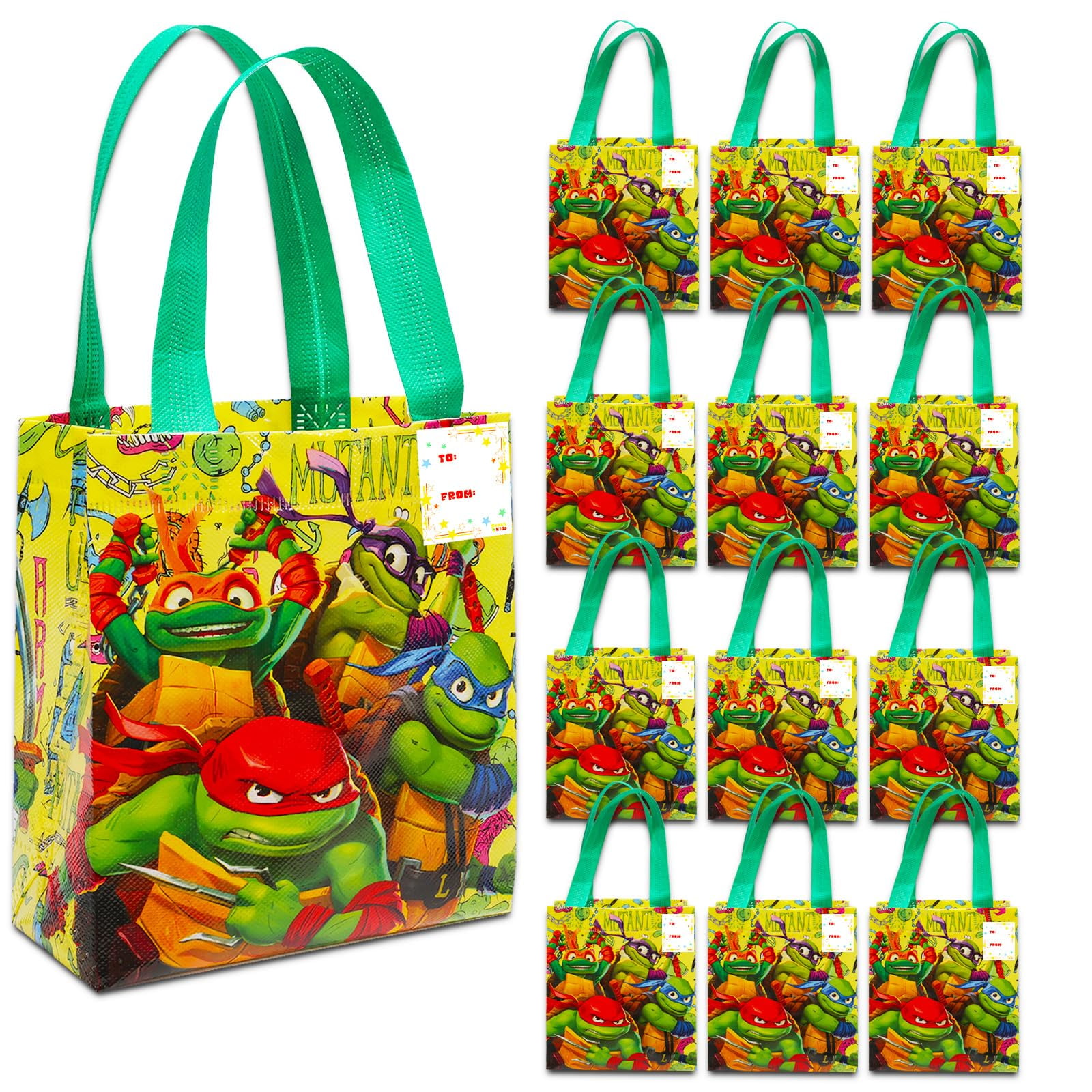 Teenage Mutant Ninja Turtles Party Favor Bags Set – 12 of 8" Pack TMNT ...