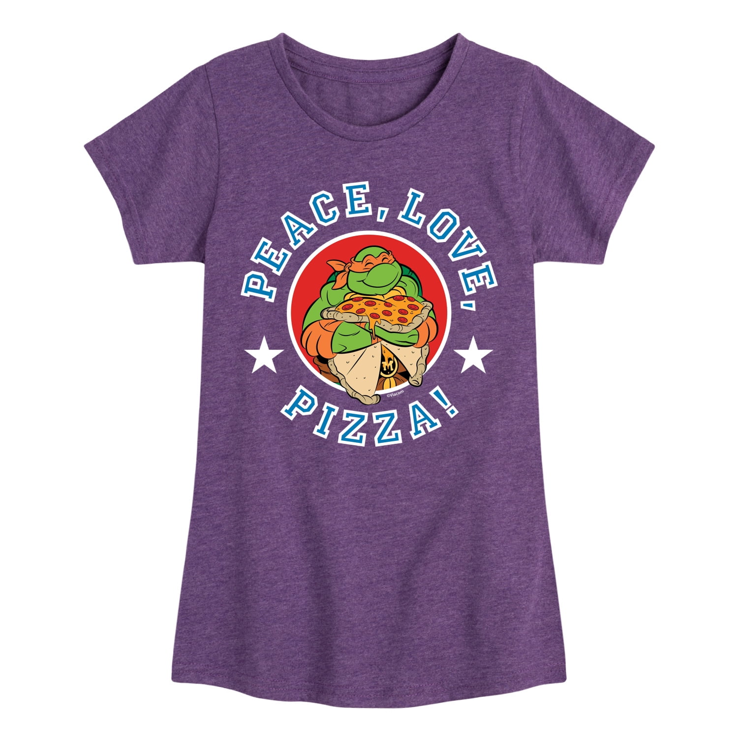 Teenage Mutant Ninja Turtles - Peace Love Pizza - Toddler & Youth Girls ...