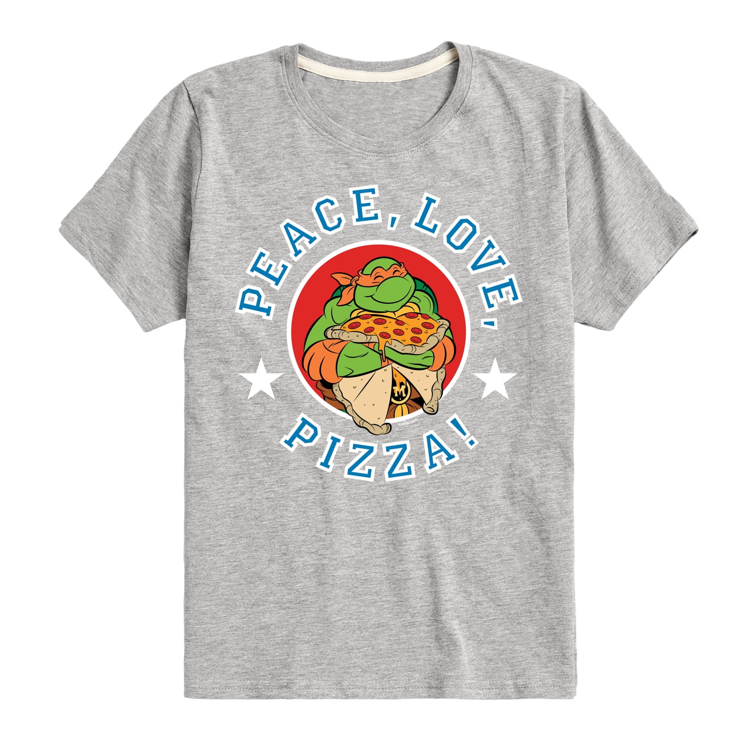 Teenage Mutant Ninja Turtles - Peace Love Pizza - Youth Short Sleeve ...