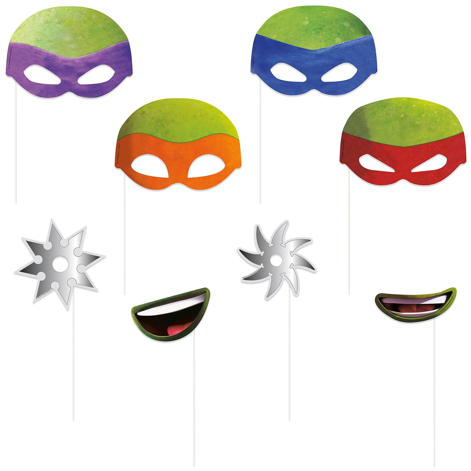 Teenage Mutant Ninja Turtles Photo Booth Props, 8pc - Walmart.com
