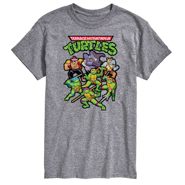 Teenage Mutant Ninja Turtles - Pixel Gaming Group - Men's Short Sleeve Graphic T-Shirt - Walmart.com