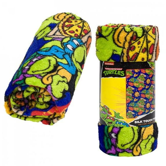 Teenage Mutant Ninja Turtles Pizza Silk Touch 40 X 50 Throw Blanket ...