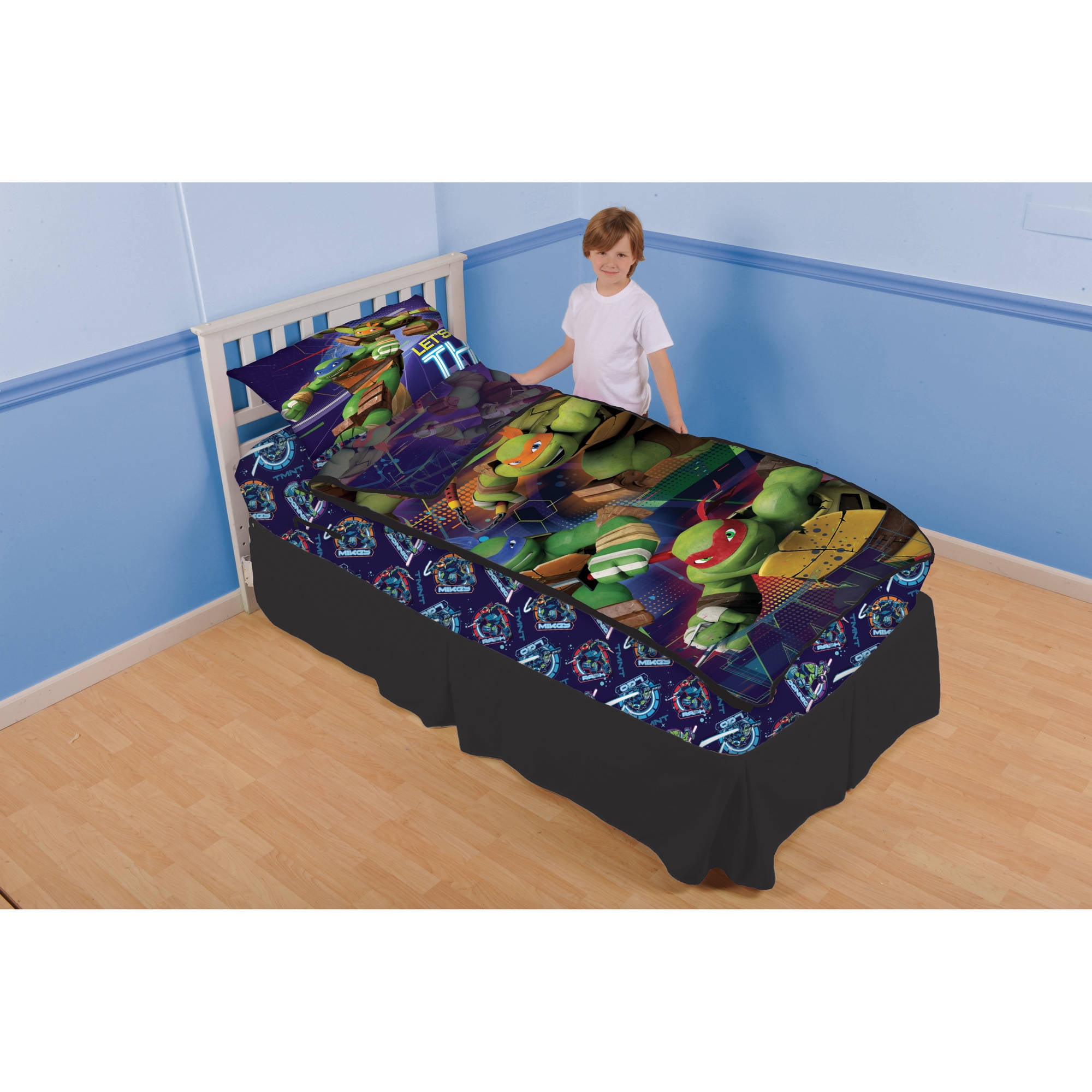 Teenage Mutant Ninja Turtles 3 Piece Multicolor Comforter Bedding Set ...