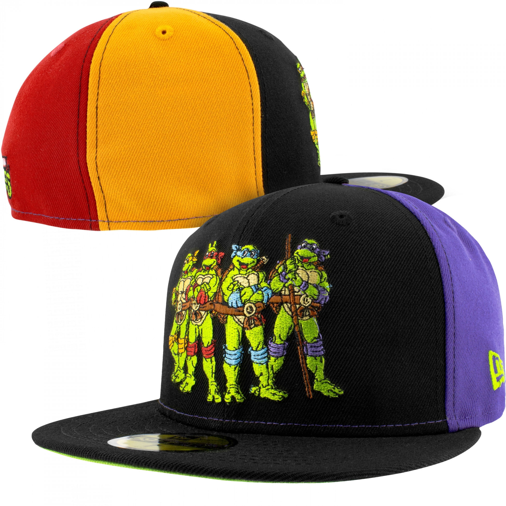 Teenage Mutant Ninja Turtles Quad Colors New Era 59Fifty Fitted Hat-7 3 ...