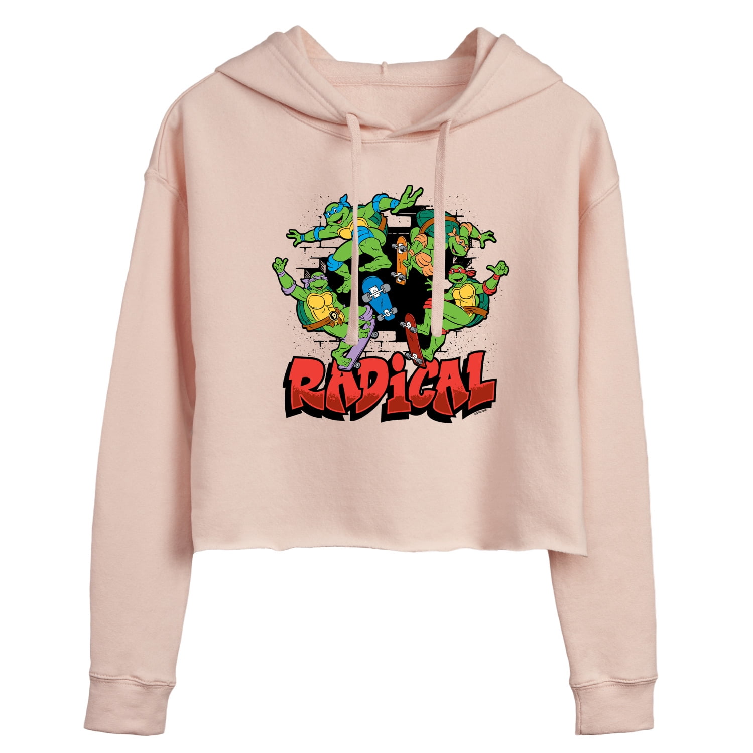 Teenage Mutant Ninja Turtles - Radical Group - Juniors Cropped Pullover ...