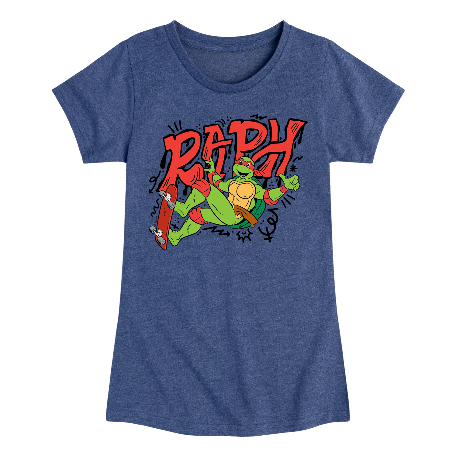 Teenage Mutant Ninja Turtles - Raph - Toddler & Youth Girls Short ...