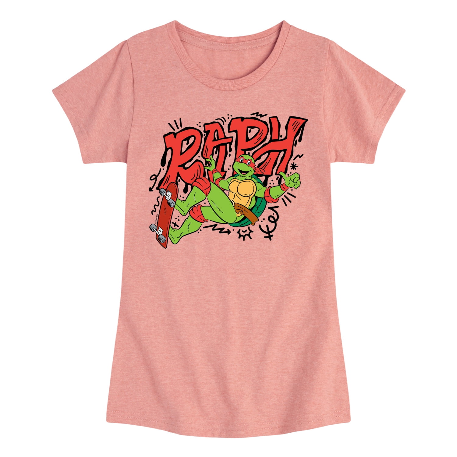 Teenage Mutant Ninja Turtles - Raph - Toddler & Youth Girls Short ...
