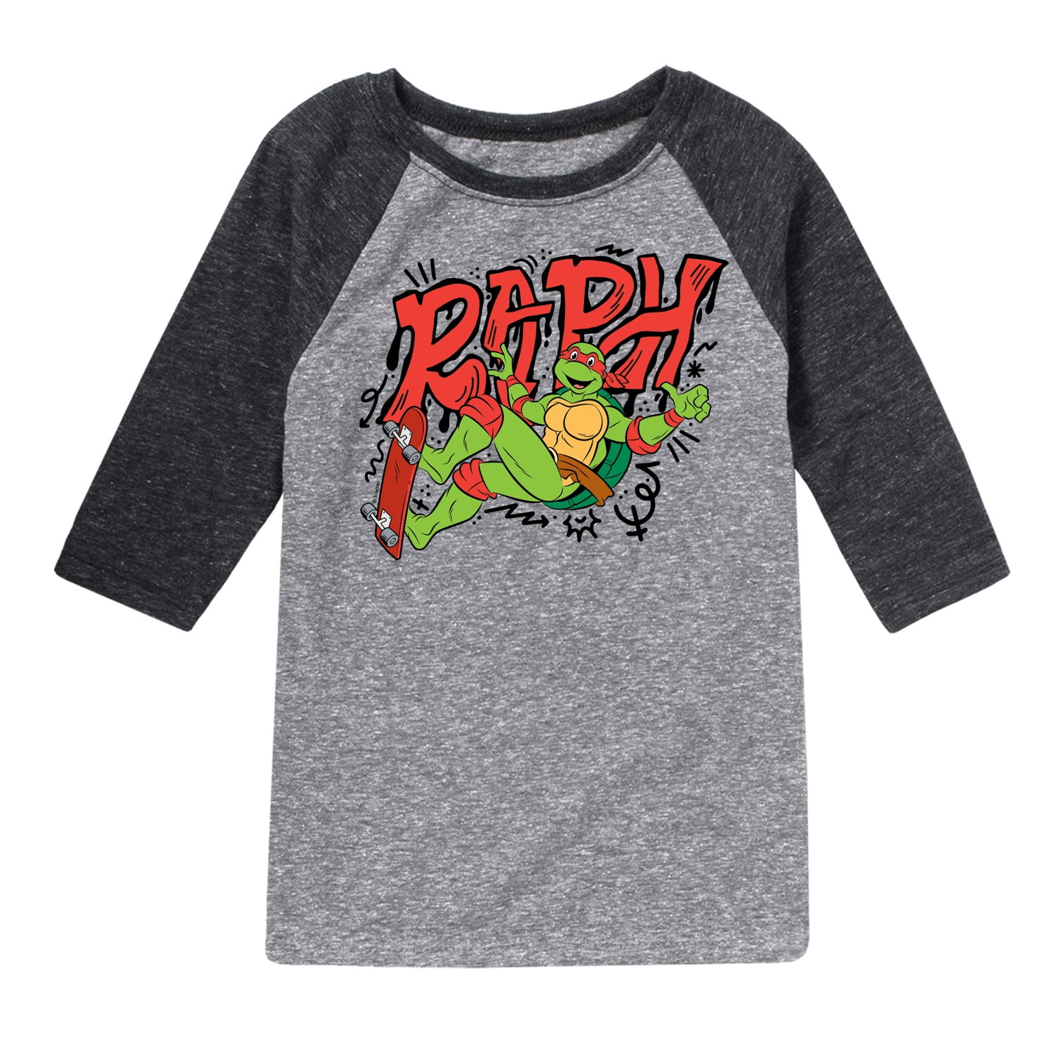 Teenage Mutant Ninja Turtles - Raph - Toddler & Youth Raglan Graphic T ...