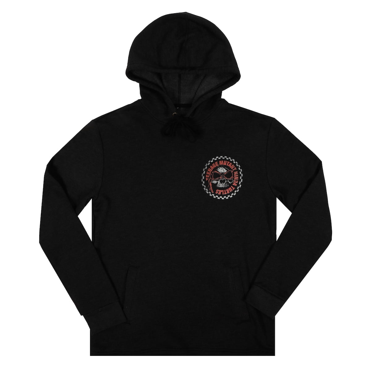 Teenage Mutant Ninja Turtles Raphael Skull Long Sleeve Black Hooded ...