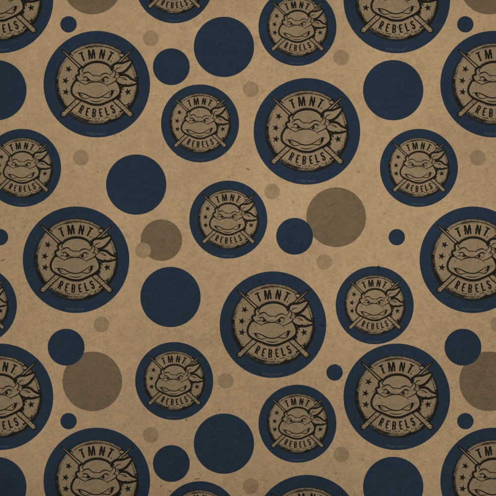 Teenage Mutant Ninja Turtles Rebels Badge Premium Kraft Gift Wrap ...
