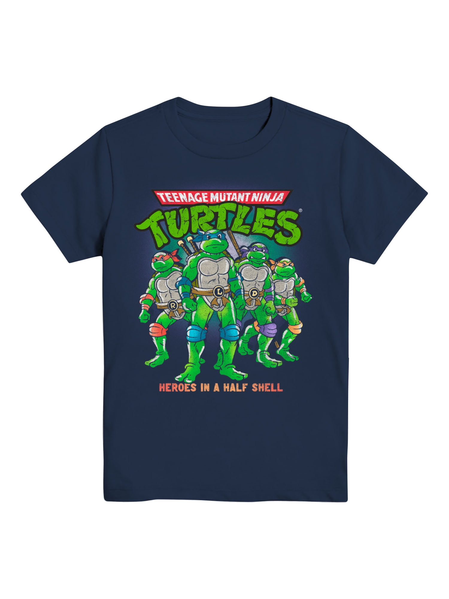 Teenage Mutant Ninja Turtles Boys Graphic T-Shirt, Crew Neck, Short ...